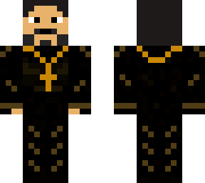an idiot with gold cross | Minecraft Skin
