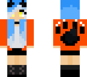 BLACK WOLF THERIAN SKIN | Minecraft Skin