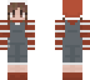 Christmas Overalls Girl | Minecraft Skin