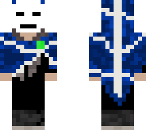 Phantom cloak (long hair) | Minecraft Skin