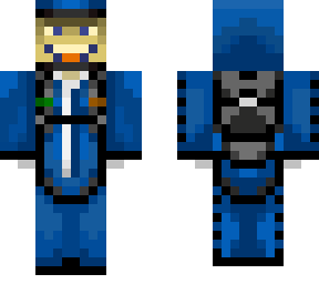 Blue Creeper Glider | Minecraft Skin