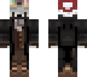 Christmas steampunk white fox | Minecraft Skin