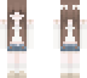 Cute brown hair girl | Minecraft Skin