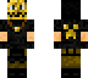 Gold masked assassin | Minecraft Skin