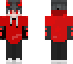 casual red demon | Minecraft Skin