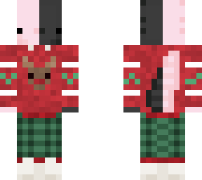 Chimera Axolotl Christmas Outfit v2 | Minecraft Skin