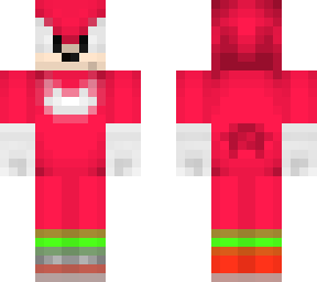 Classic Knuckles The Echidna | Minecraft Skin