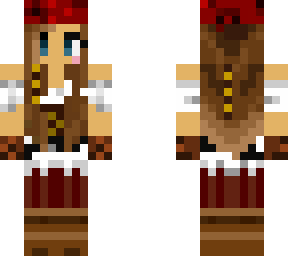 Jack sparrow girl edited | Minecraft Skin