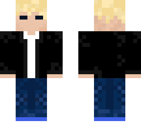 boy in black jacket and jeans | Minecraft Skins