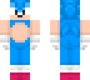Classic Sonic (Light & Proper) | Minecraft Skin