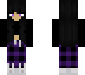 Cute purple girl | Minecraft Skin