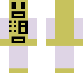Golden Mr. Robot | Minecraft Skin