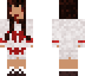 cute girl in red dress | Minecraft Skins