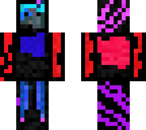 Neon Mr.Cube | Minecraft Skin