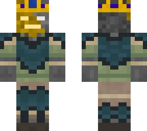 Skeleton armor crowned | Minecraft Skin
