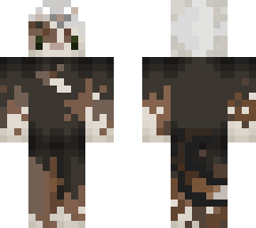 Warrior cats/OC/Vitiligo tortoiseshell | Minecraft Skin