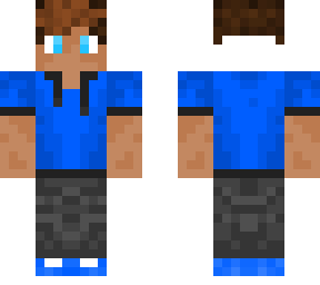 guy with blue shirt | Minecraft Skin