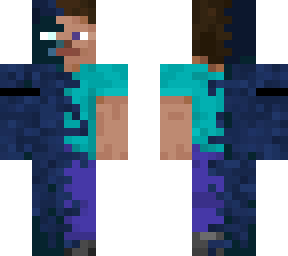 Half Skulk steve | Minecraft Skin