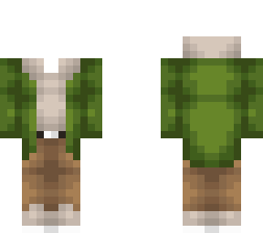 OB - Green Fluff Winter Coat w/ Hood | Minecraft Skin