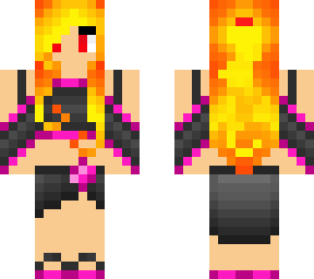 Fire hair | Minecraft Skin