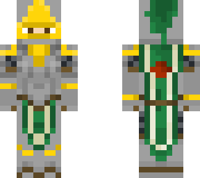 Green Knight Girl | Minecraft Skin