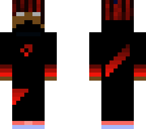 Neon red theme | Minecraft Skin