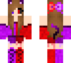 Corrupt Purple Mifwa Girl | Minecraft Skin