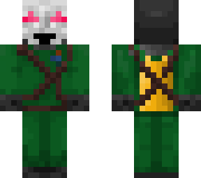 Green Masked Lethal Company Employee | Minecraft Skin