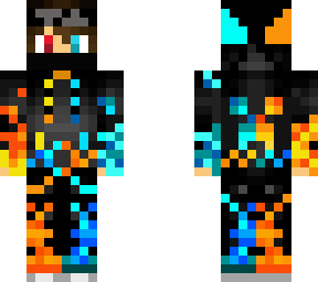 fire and ice | Minecraft Skins