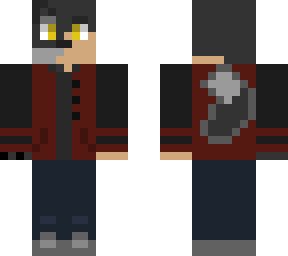 perfursona with letterman jacket | Minecraft Skin