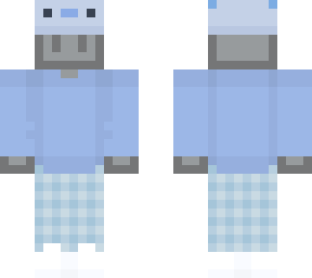 Blue Axolotl Skin Base | Minecraft Skin