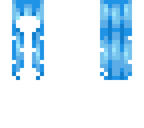 Bright Blue Hair Base | Minecraft Skin