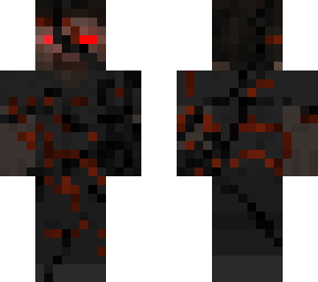 Corrupted dark Herobrine | Minecraft Skin