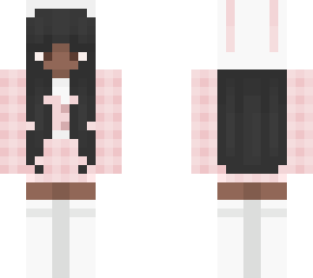 black girl head/hair skin | Minecraft Skin