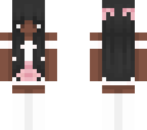 black girl head/hair skin | Minecraft Skin
