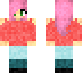 Pink hair Base addon | Minecraft Skin