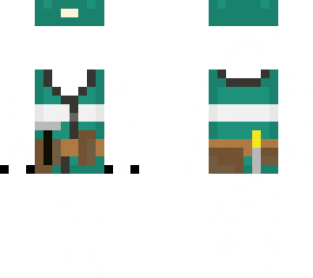 Worker Color Cian | Minecraft Skin