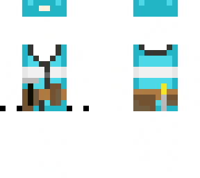 Worker Color Light Blue | Minecraft Skin