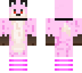 pink furry fox | Minecraft Skin