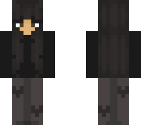 Gray girl demon | Minecraft Skin