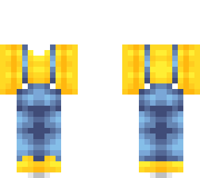 OB - Cute Blue Overalls w/ Yellow Top | Minecraft Skin