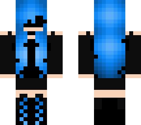 wolf girl blue wolf | Minecraft Skins