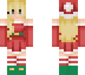 Santa Girl | Minecraft Skin