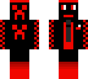 red and black | Minecraft Skins