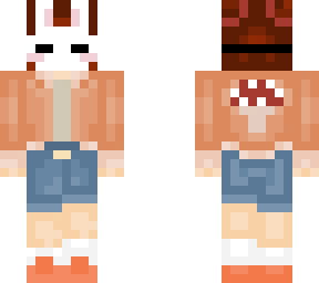 Cute Mask Girl | Minecraft Skin