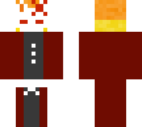 sun hashira with demon slayer mark | Minecraft Skin