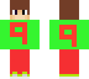 jongen met letter q | Minecraft Skin