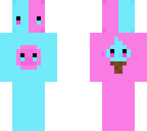 pink and blue | Minecraft Skins