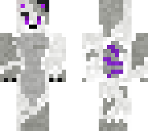 Purple furry wolf | Minecraft Skin