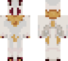 White fluffy moth | Minecraft Skin